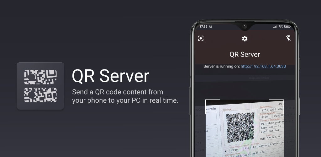 QR Server android app